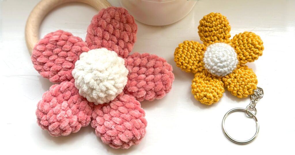 Free Flower Crochet Pattern – DIY Fluffies Amigurumi patterns – 💕